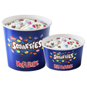 McFlurry Menu at McDonald's UK - price, calories